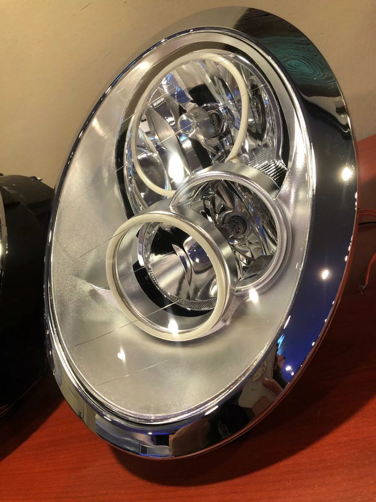 USED ORACLE 2005-2008 Mini Cooper HEADLIGHTS WITH WHITE PLASMA HALOS 7 ...